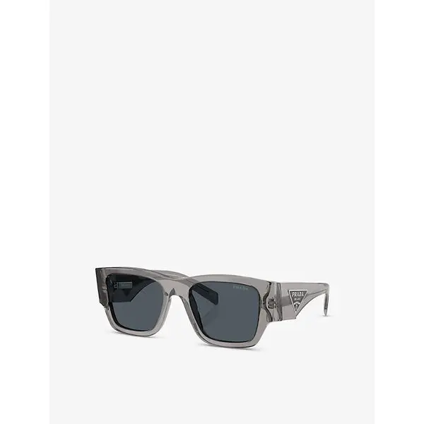 Prada Square-frame Acetate Sunglasses - Grey