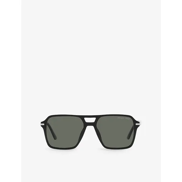 Prada Pilot-frame Acetate Sunglasses - Black