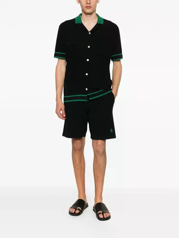 CHE Armando Bouclé Knitted Shirt - Blue