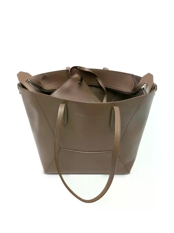 Brunello Cucinelli Panelled Tote Bag - Brown