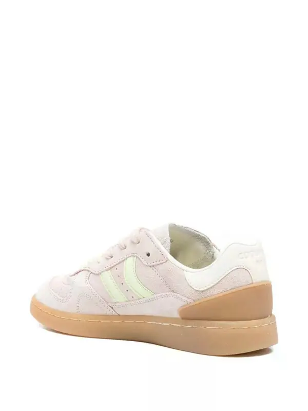 COOLWAY Suede Logo Detail Lace-up Sneakers - Pink