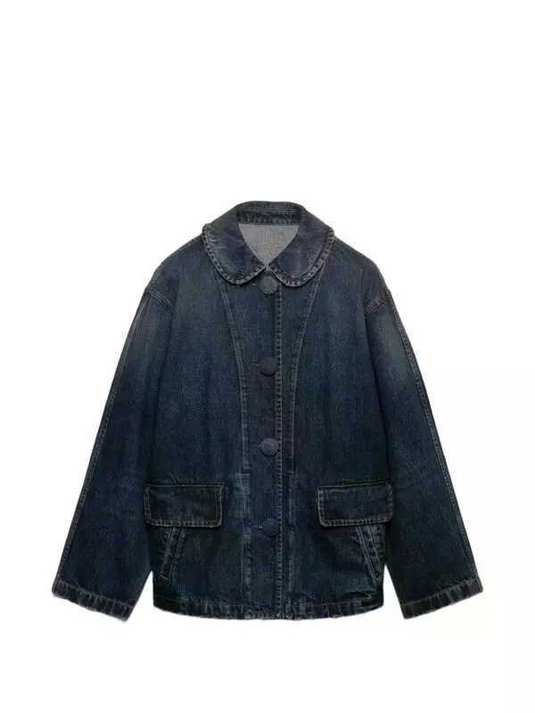 Prada Washed Denim Blouson Jacket