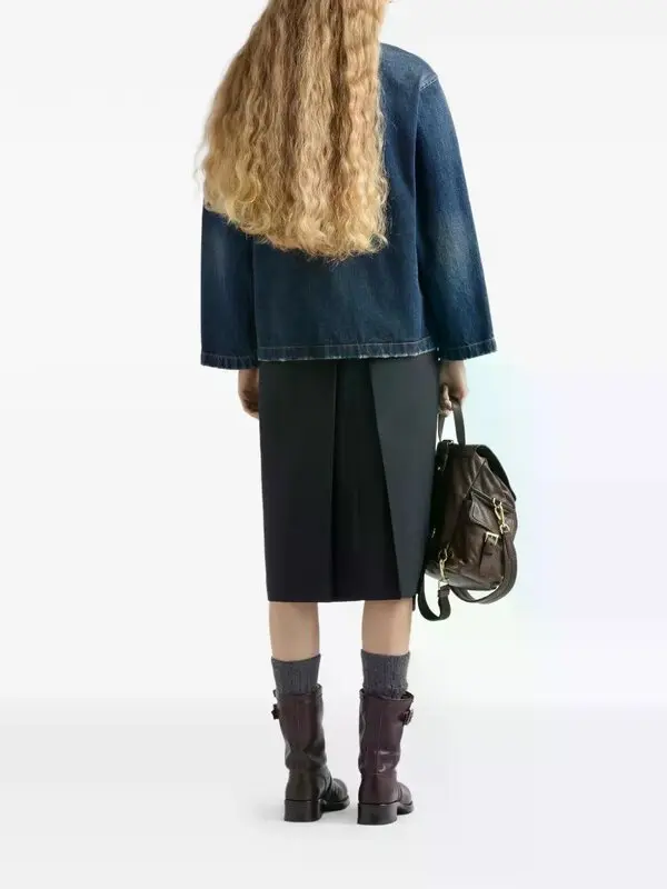 Prada Washed Denim Blouson Jacket
