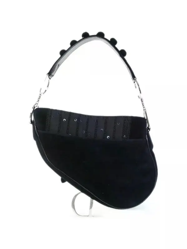 Dior 2002 Saddle Beaded Shoulder Bag