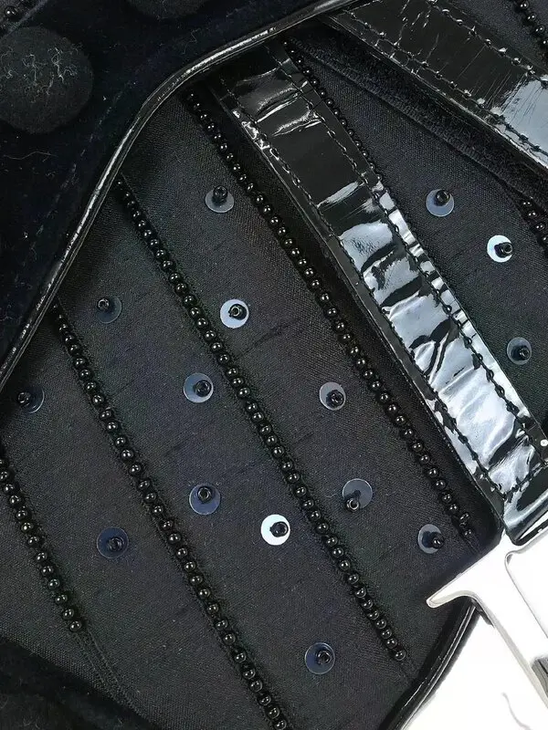 Dior 2002 Saddle Beaded Shoulder Bag