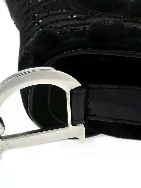 Dior 2002 Saddle Beaded Shoulder Bag