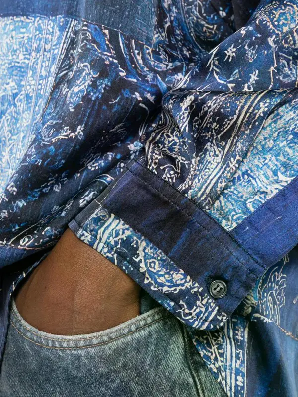 R13 Patchwork Bandana-print Cotton Shirt