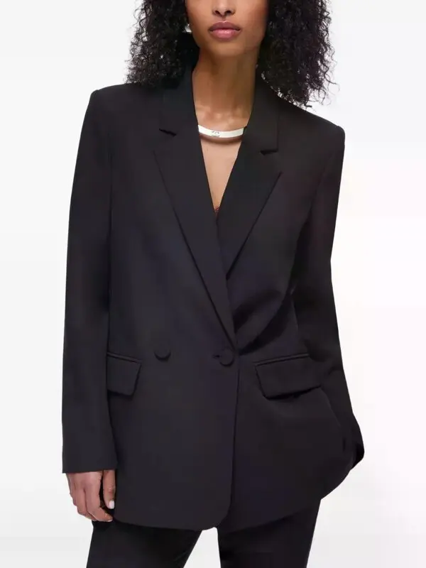 Liu Jo Belted Double-breasted Blazer - Black