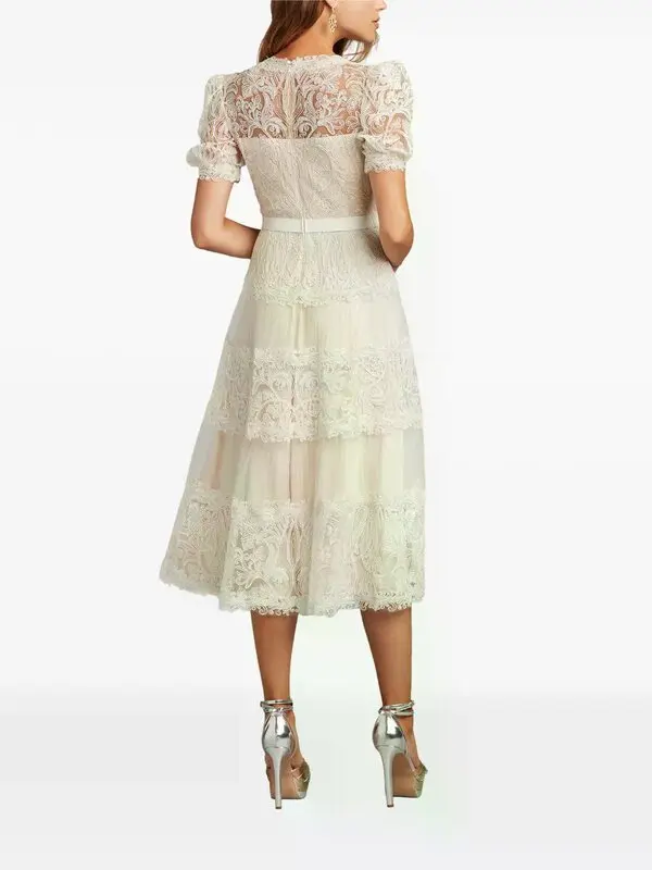 Tadashi Shoji Belline Lace Tiered Dress