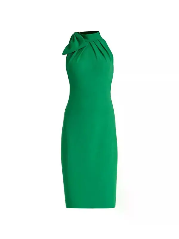 Tadashi Shoji Bow Detail Sleeveless Sheath Dress - Green