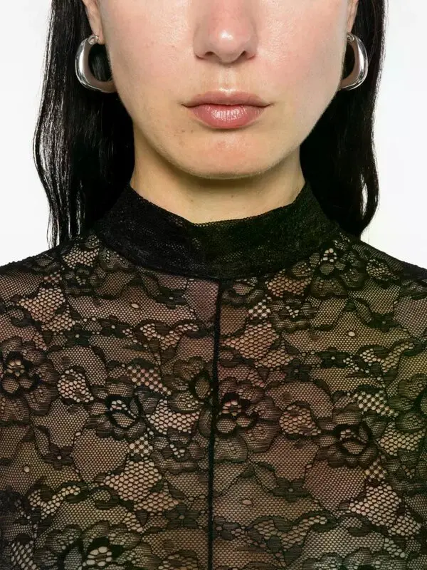 Alchemy Fashions Lace Zip Jumpsuit - Black