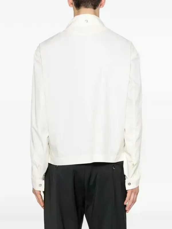 Brunello Cucinelli Cream White Zip Jacket - Neutrals