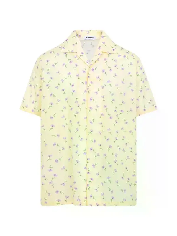 JIL SANDER Floral-print Short-sleeve Shirt