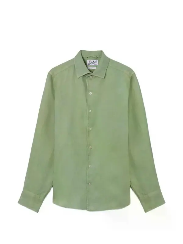 MC2 SAINT BARTH Linen Shirt - Green