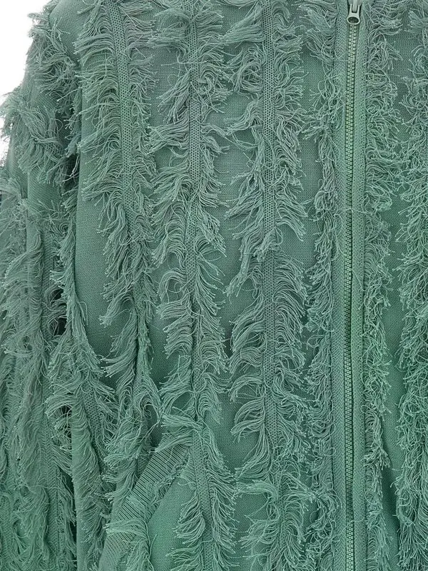 KANGRA Frayed Zip Jacket