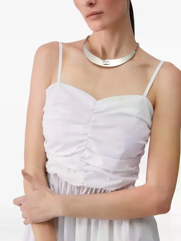Liu Jo Gathered Strap Midi Dress