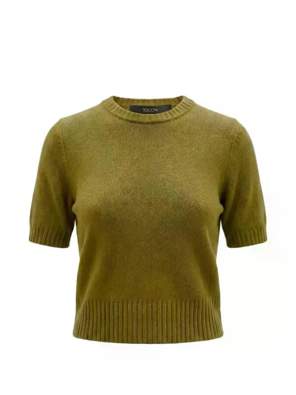TOCCIN Short Sleeve Knitwear - Green