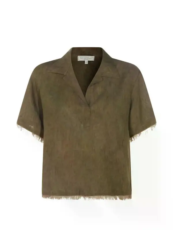 Antonelli Firenze Fringed T-shirt - Green