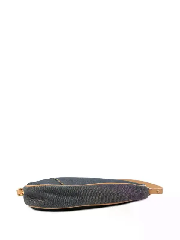Dior 2001 Mini Denim Saddle Pochette - Blue