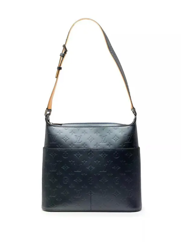 LOUIS VUITTON Monogram Mat Sutter Shoulder Bag - Blue