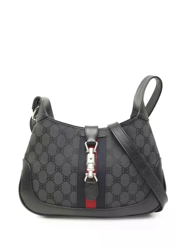 Balenciaga Gucci The Hacker Project Small Jackie 1961 Crossbody Bag - Black