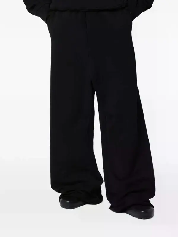 ENTIRE STUDIOS Wide Leg Cotton Trousers - Black