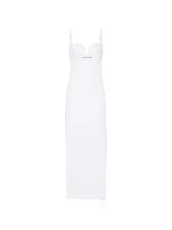 Elisabetta Franchi Maxi Dress With Bow Detail - Blue