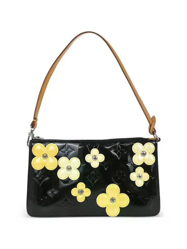 LOUIS VUITTON 2001 Lexington Monogram Vernis Shoulder Bag - Black