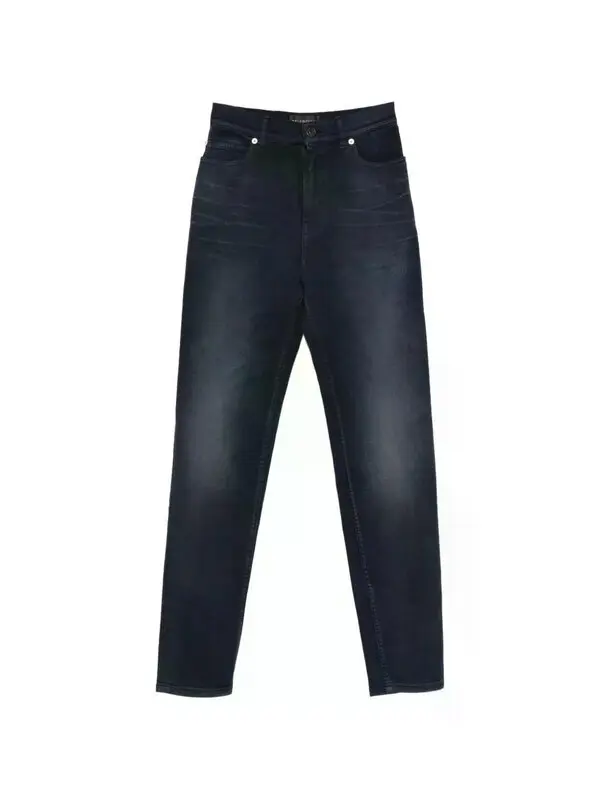 Balenciaga Denim Jeans With Front Pockets - Blue