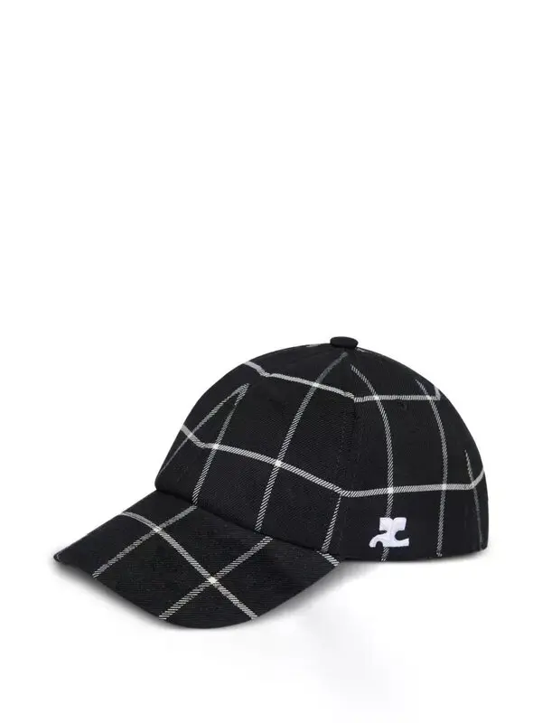 COURREGES Signature Check Cap