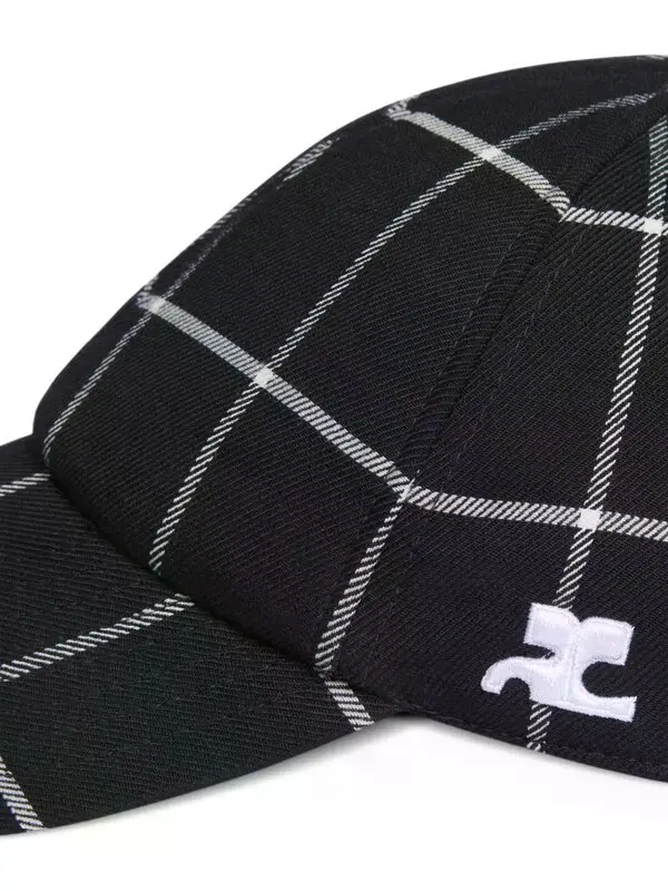 COURREGES Signature Check Cap