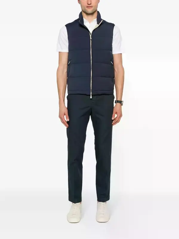 Eleventy Zip Quilted Gilet