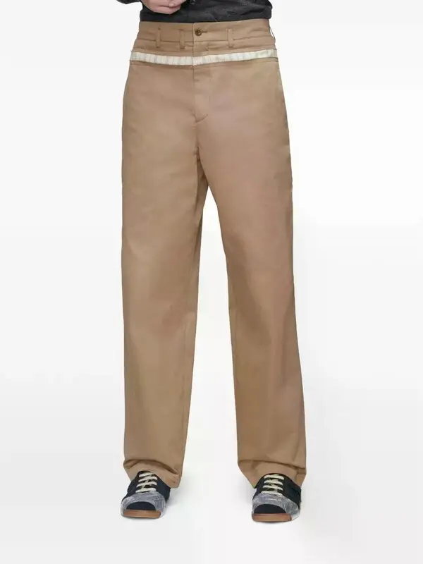 MAISON MARGIELA Checked Waistband Regular Trousers