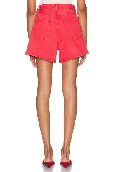 AGOLDE Rhoda Pleated A-line Shorts