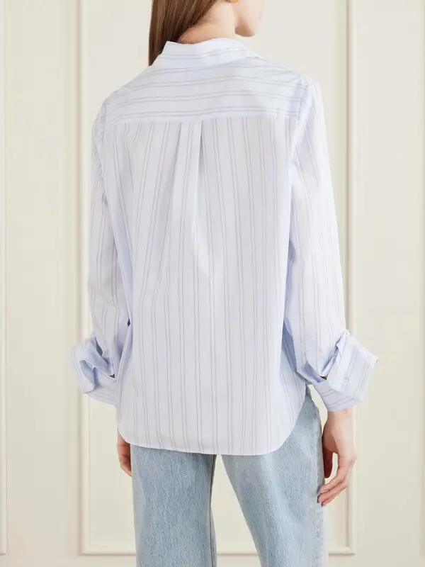 TWP Boyfriend Striped Cotton Shirt