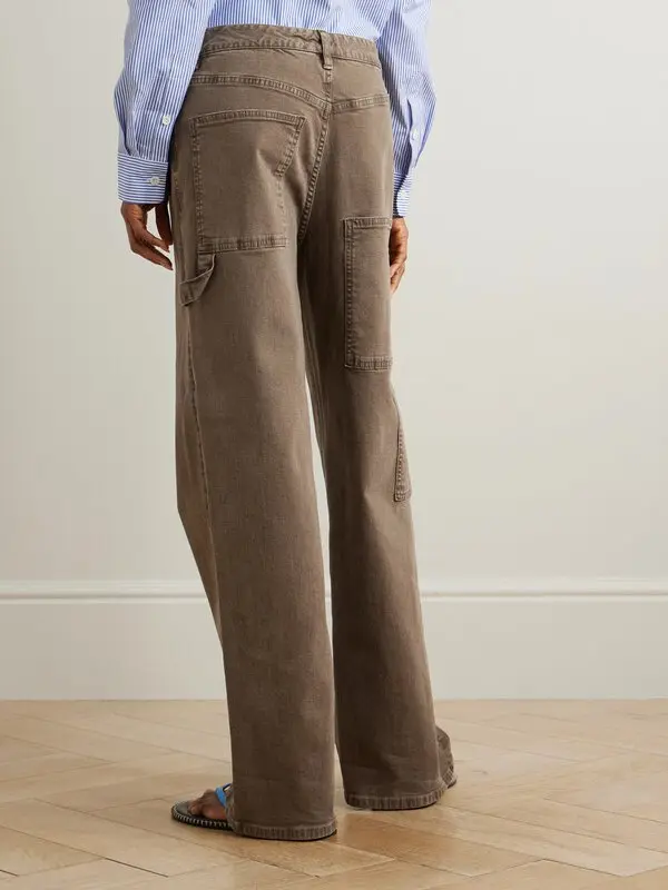 Tibi Mid-rise Tapered Jeans