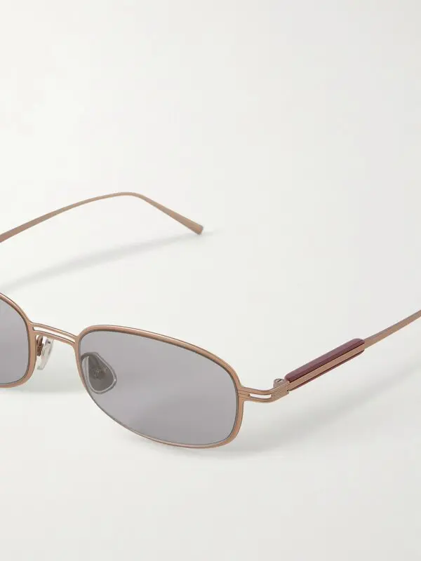 Brunello Cucinelli Square-frame Titanium Sunglasses