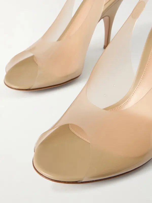 GIANVITO ROSSI Cher 95 Pvc Slingback Sandals