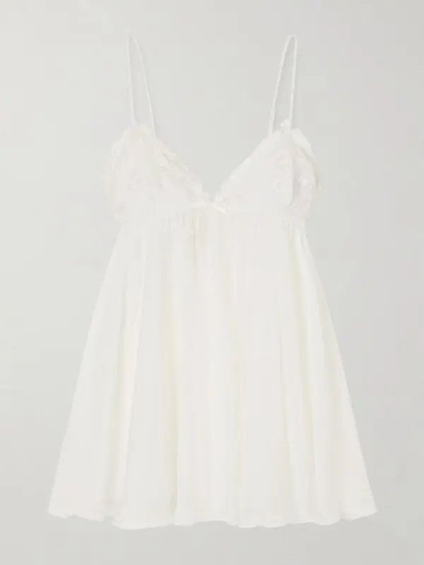 SKIMS Lace Triangle Silk Camisole - Neutrals