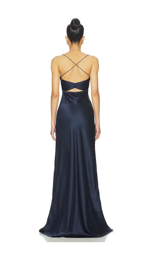 THE SEI Cut Out Bias Gown - Navy
