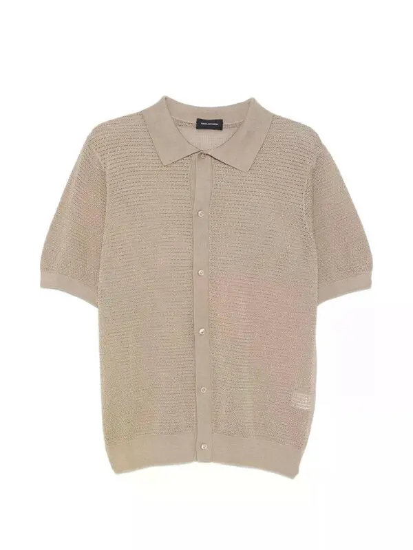 Tagliatore Buttoned Knit Polo Shirt