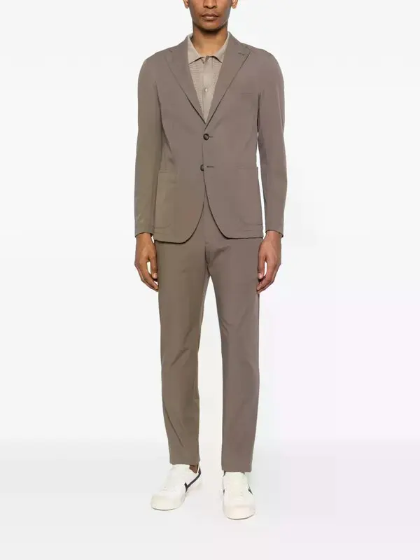 Tagliatore Notched-lapel Suit - Brown