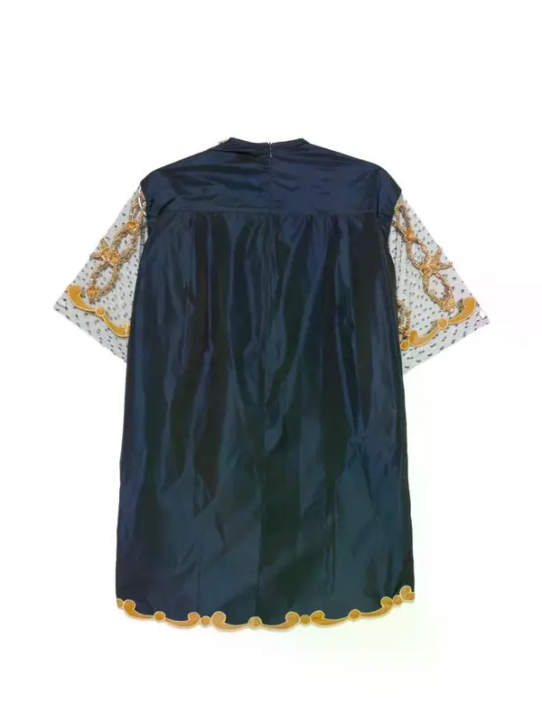 Biyan Embellished Tulle Blouse
