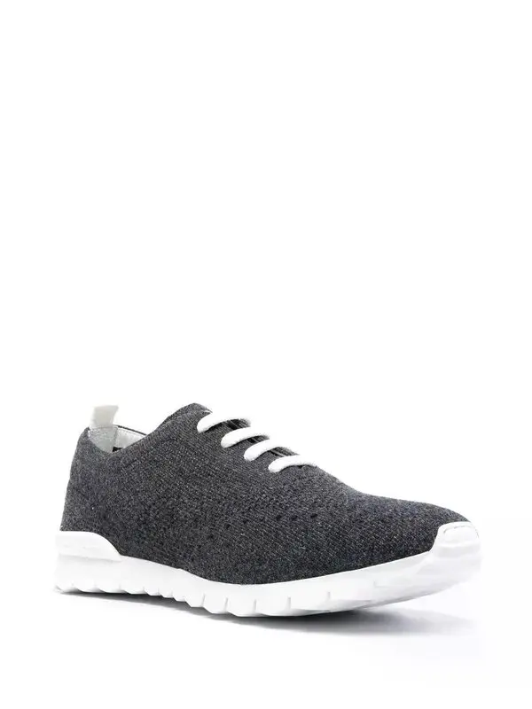 Kiton Knitted Low-top Sneakers - Grey