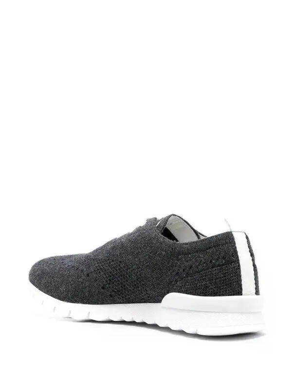 Kiton Knitted Low-top Sneakers - Grey