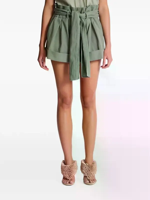 Balmain Self-tie High-waisted Shorts