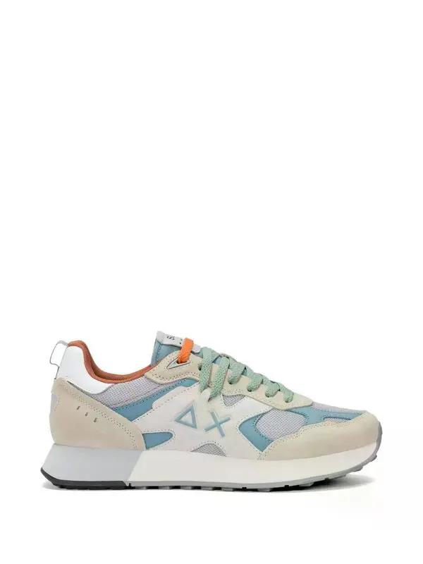 SUN 68 Logo-detail Lace-up Sneakers - Neutrals