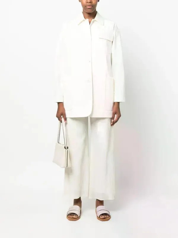 Max Mara Oversized Long-sleeve Cotton Shirt