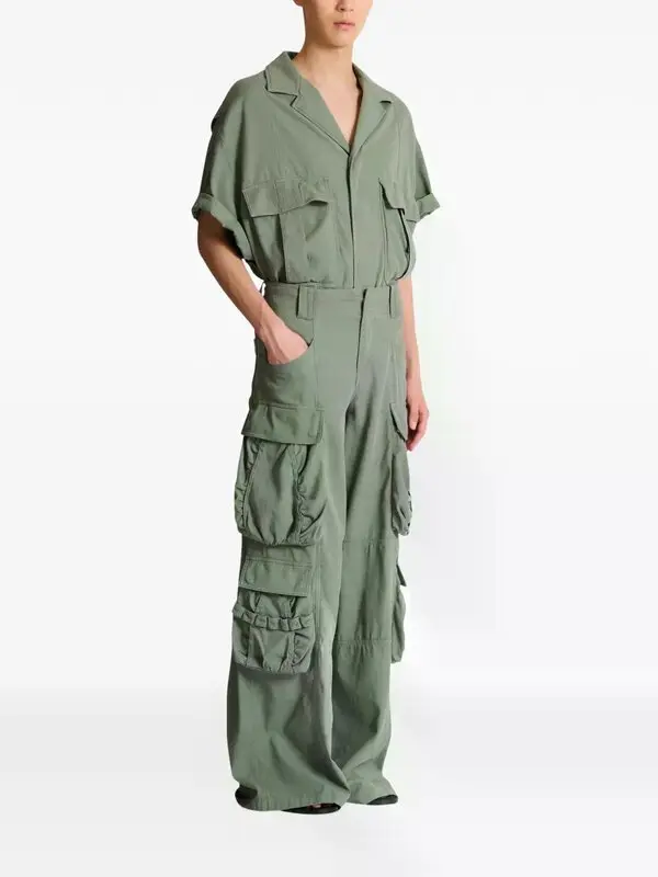 Balmain Multi-pocket Cargo Pants - Green