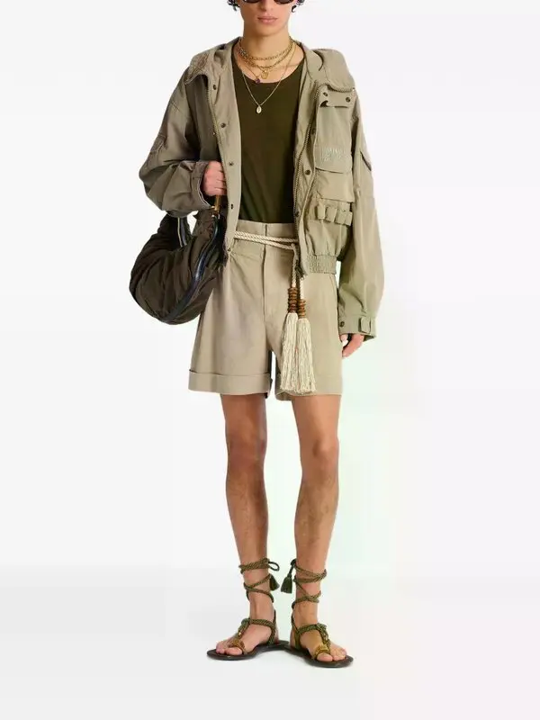 Balmain Belted-waist Tailored Shorts